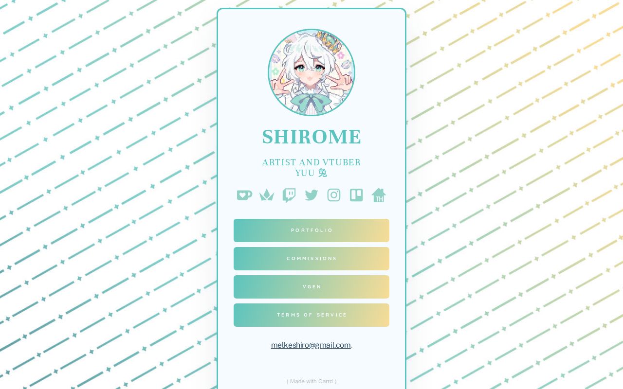 Shirome's carrd